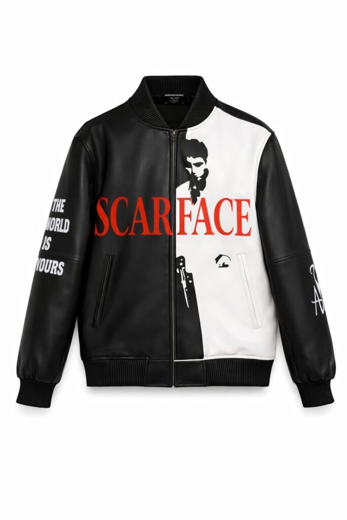 Supreme Scarface Leather Bomber Jacket – Limited Edition